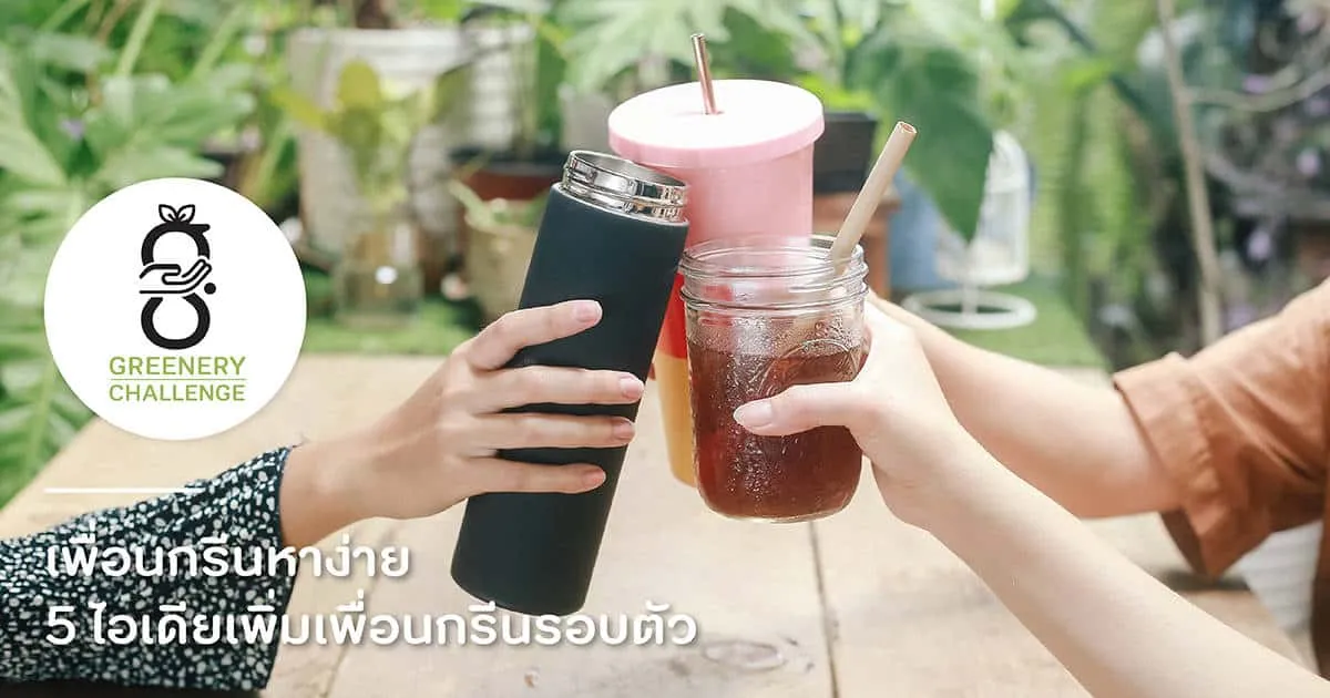 Greenery Challenge เพื่อนกรีนหาง่าย: 5 ไอเดียเพิ่มเพื่อนกรีนรอบตัว - greenery.