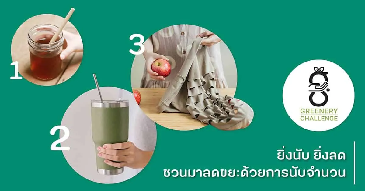 Greenery Challenge: ชวนมาลดขยะด้วยการนับจำนวน - greenery.