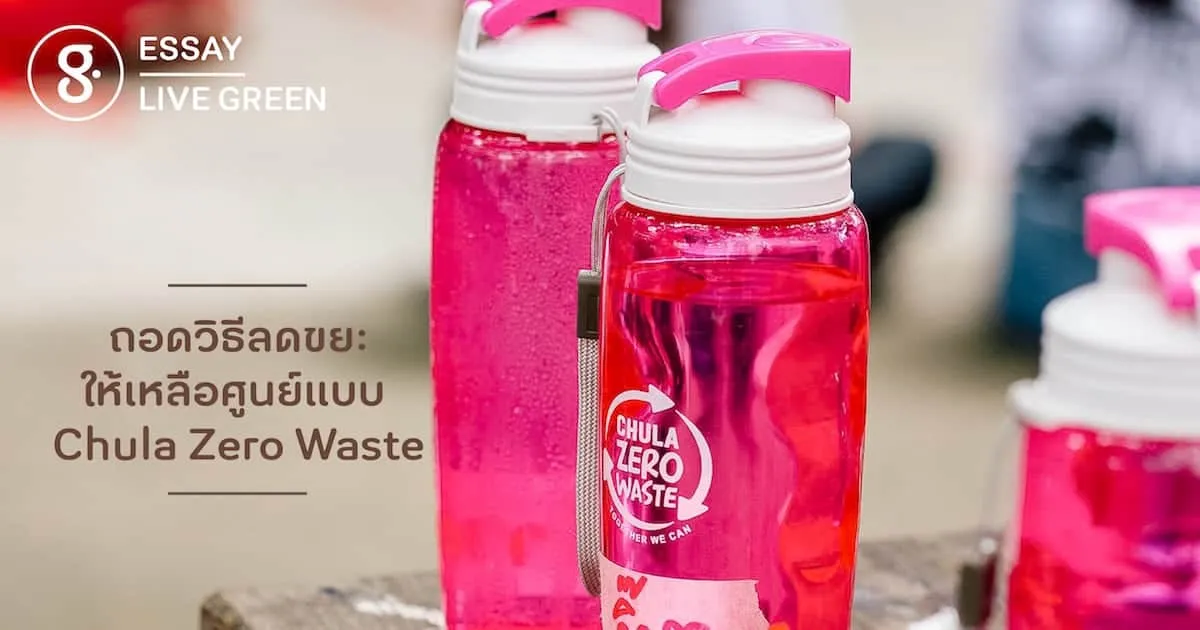 ถอดวิธีลดขยะให้เหลือศูนย์แบบ Chula Zero Waste - greenery.