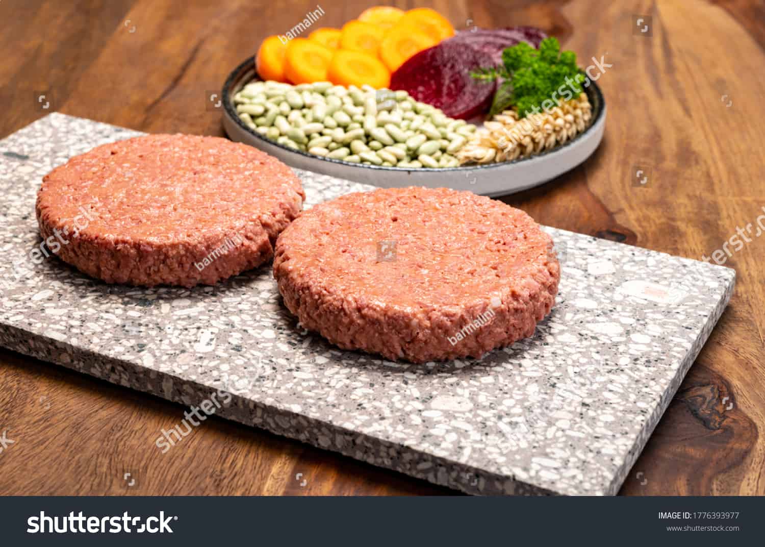 stock-photo-source-of-fibre-plant-based-vegan-soya-protein-burgers-meat ...